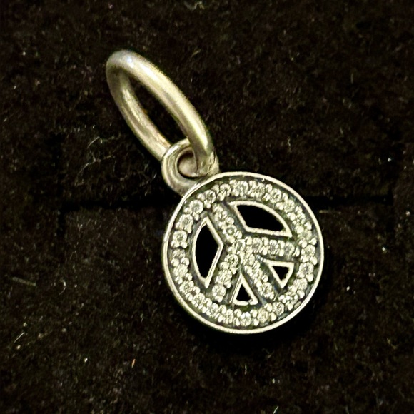 Pandora | Jewelry | Retired Pandora Symbol Of Peace Sign Dangle With ...